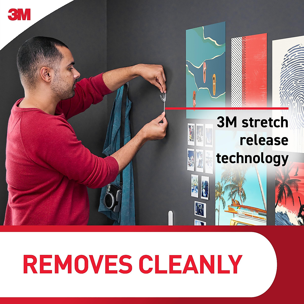 Command CL091-7NA Clear Medium Hooks, 7 Count