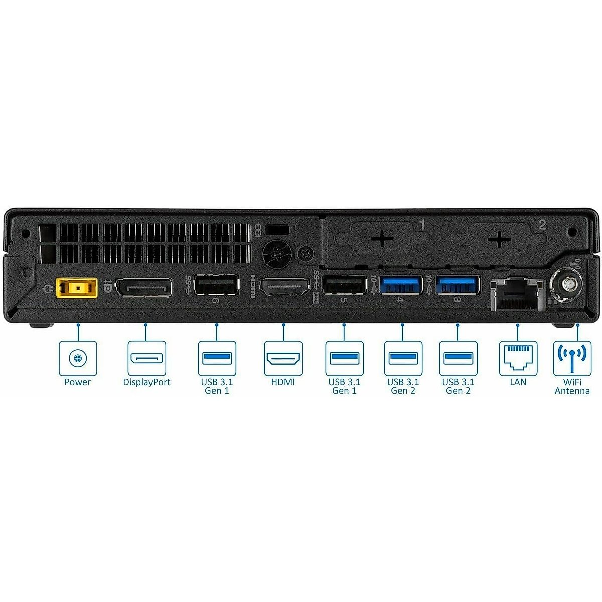 Lenovo ThinkCentre M700 Tiny Desktop, Intel Core i3-6100T Dual-Core 3.2GHz, 4GB DDR4, 128GB Solid State Drive, 802.11ac, Bluetooth, Win10Pro