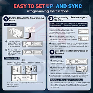 2 X GIT-1 ACSCTG Type1 ACSCTO Type 1 Intellicode Genie&Overhead Door Garage Door Opener Remote Replacement, 390MHZ (2Pack) 3-Year-Warranty
