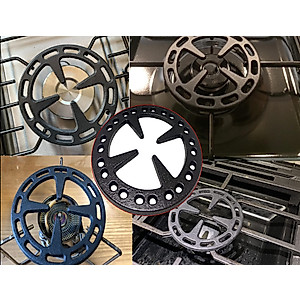 𝐌𝐂𝐀𝐌𝐏𝐀𝐒 2 Packs Cast Iron Gas Stove Cooker Ring Reducer for Gas Stovetop Espresso Maker,Coffee Moka Pot