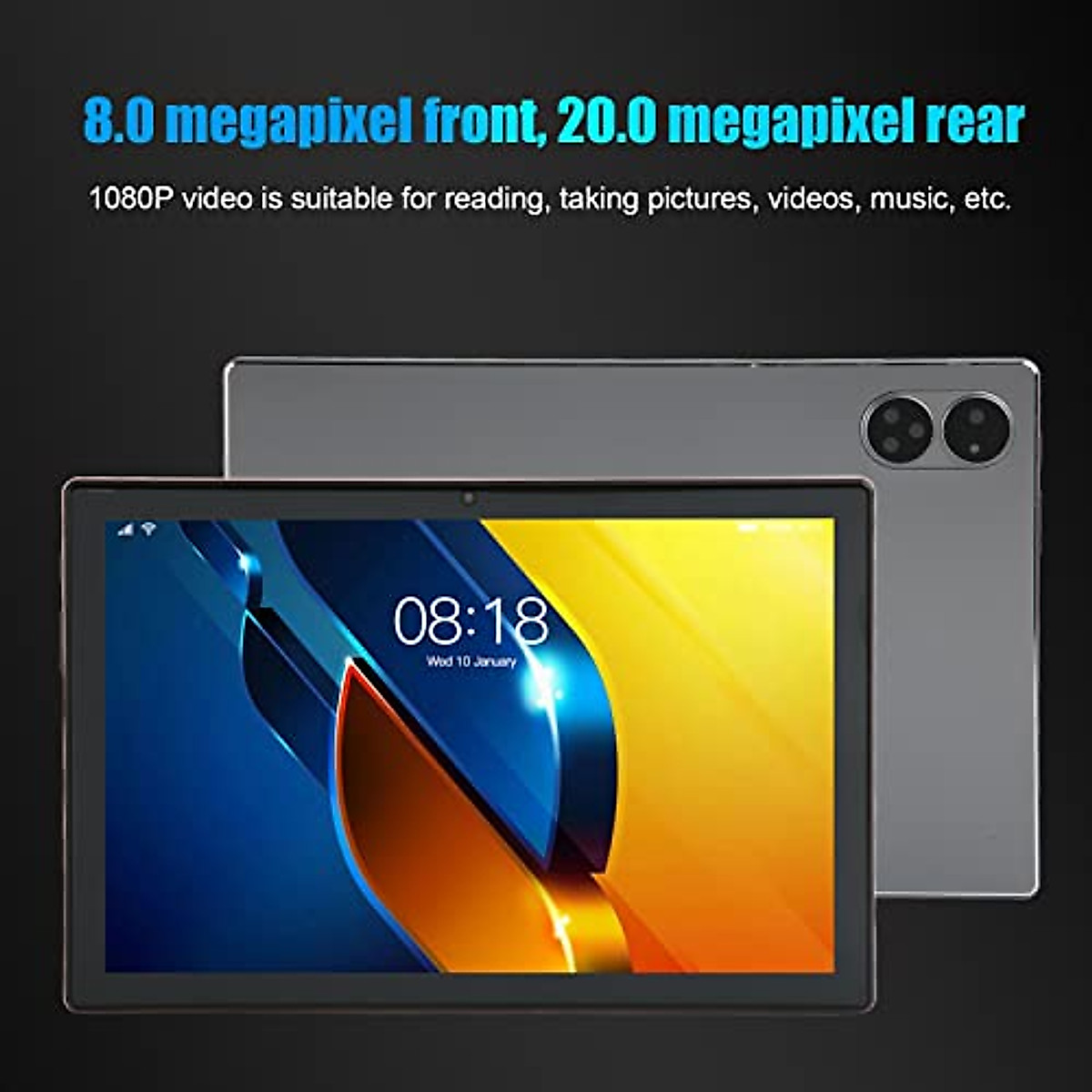 RTLR Call Tablet 100-240V 10 Inch Silver Gray Home Tablet (UK Plug)