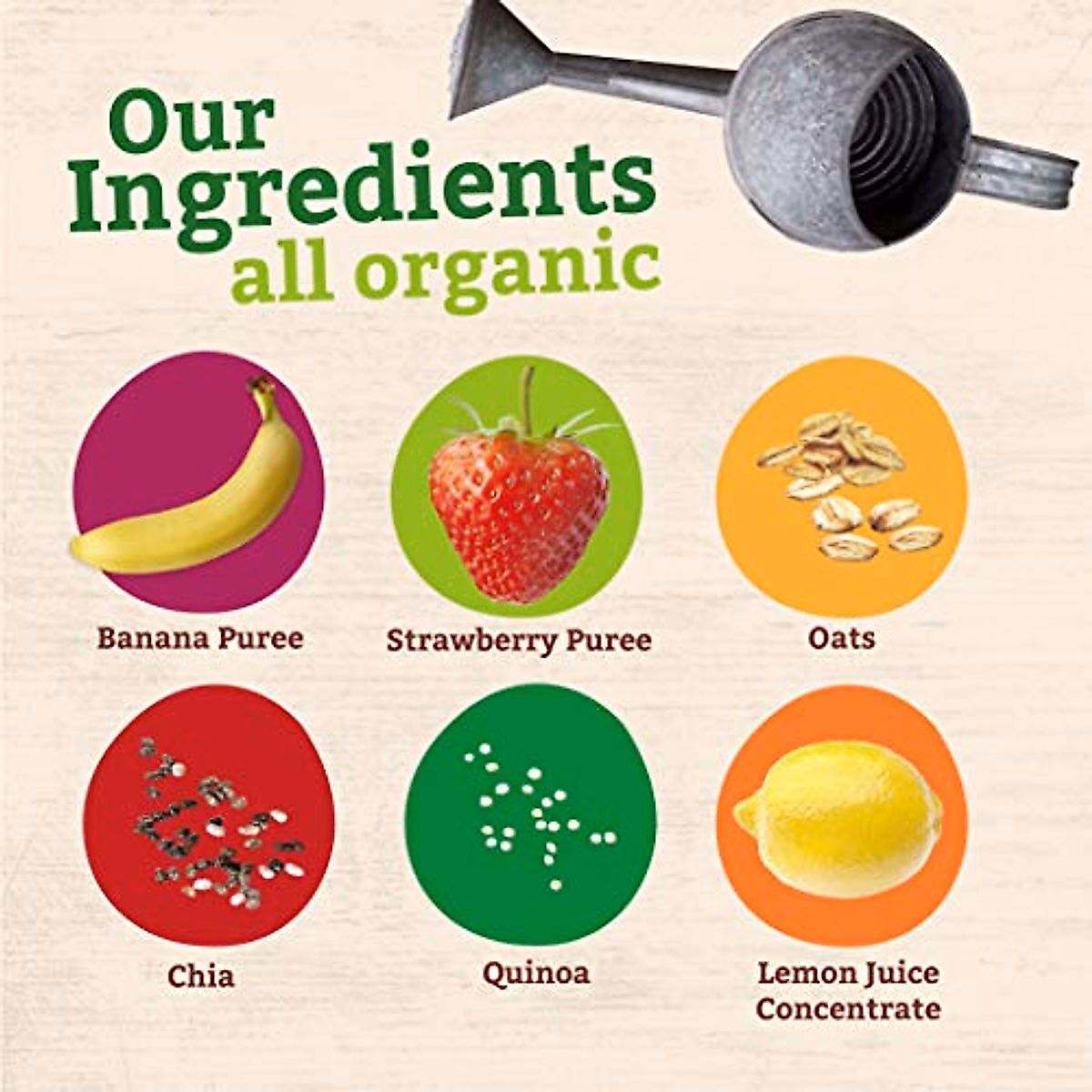 Pumpkin Tree Organics Super Oats & Seeds, Banana & Strawberry, 4 Ounce (Pack of 10)