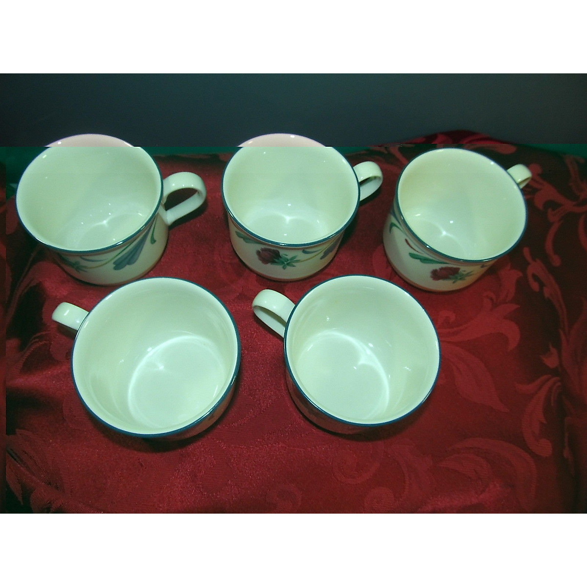 Lenox Chinastone Poppies on Blue coffee/tea cup