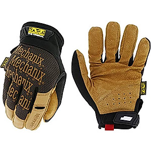 Mechanix Wear: The Original Durahide Leather Work Gloves with Secure Fit, Utility Gloves for Multi-purpose Use, Abrasion Resistant, Added Durability, Safety Gloves for Work (Brown, Medium)