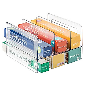 iDesign Flip Rack Kitchen Cabinet Organizer - 10" x 9.66" x 6.5", Clear