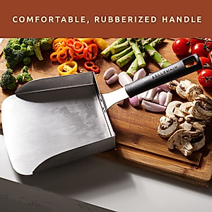 Bellemain Smash Burger Spatula for Griddle - Stainless Steel Griddle Scraper Tool, Large Griddle Spatula - Fried Food Scoop, Stir Fry Spatula, Food Mover - Hibachi Tools, Flat Top Grill Accessories