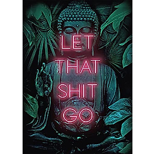 5D Diamond Painting Kits for Adults Beginners,Buddhism Buddha Diamond Art Kit,DIY Full Round Drill Religious Gem Art Kits with Inspirational Motivational Zen Quote,Home Wall Decor 12 x 16 Inch