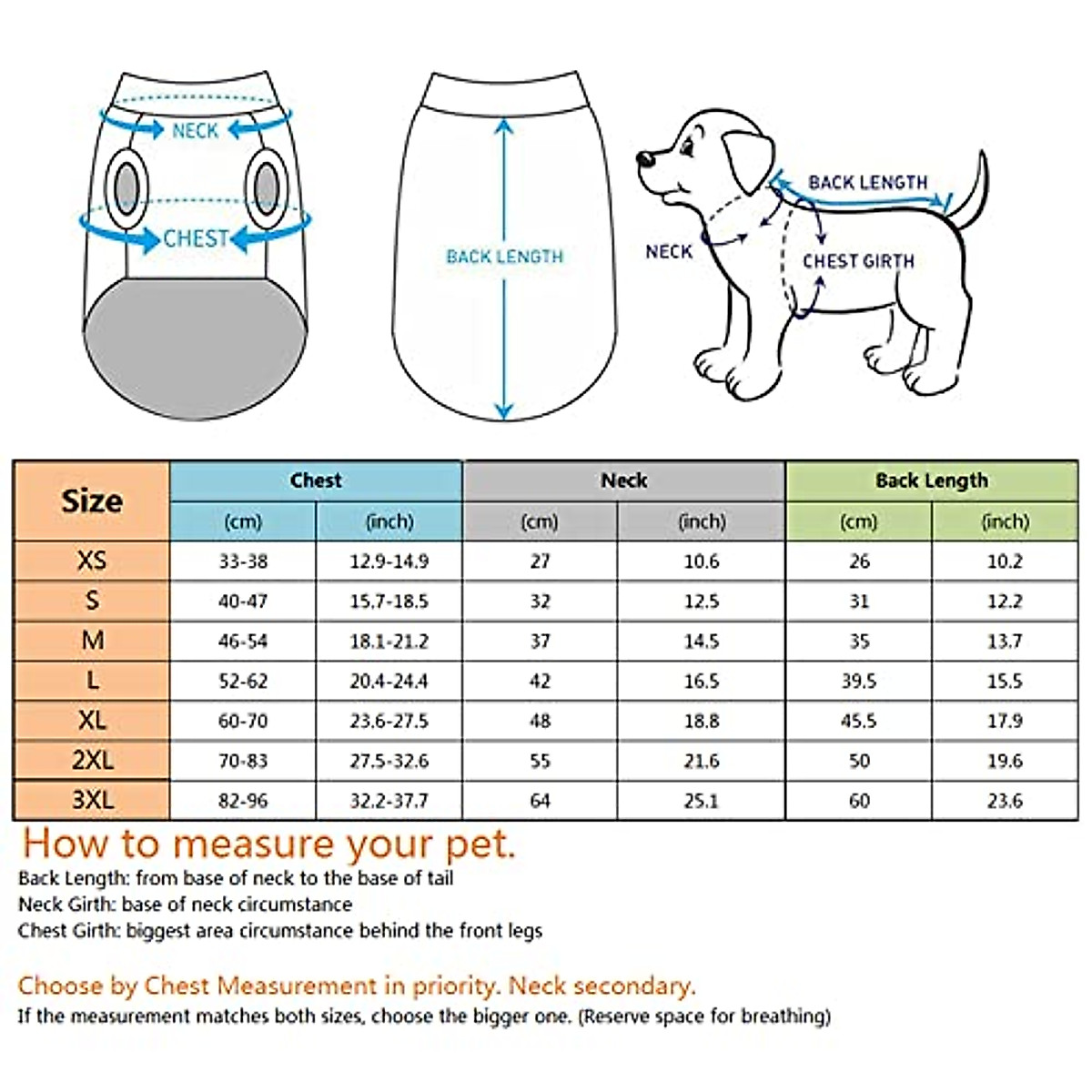 Tineer Dog Winter Jacket Vest for Small Medium Large Dogs, Fleece Lining Warm Coat Waterproof Pet Dog Clothes for Cold Weather (XS, Black)