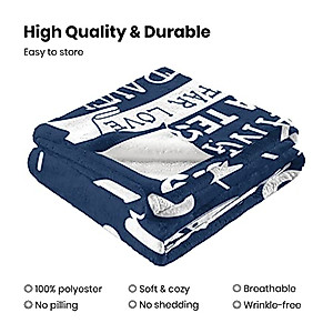 Long Distance Relationship Gifts, Boyfriend Gifts from Girlfriend, Birthday Gifts for Boyfriend Blanket 60"×50", Romantic Gifts for Him Anniversary Valentines Fathers Day, to My Boyfriend Blankets