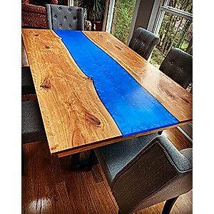 Epoxy Table, Epoxy Resin River Table, Live Edge Wooden Table, Natural Wood, Dining table, Natural Epoxy Table, Resin Table