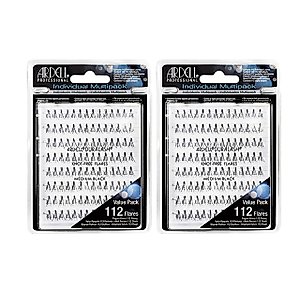2 Set of 112 Ardell Multipack Individual Lashes, Knot-Free Medium bundled by Maven Gifts