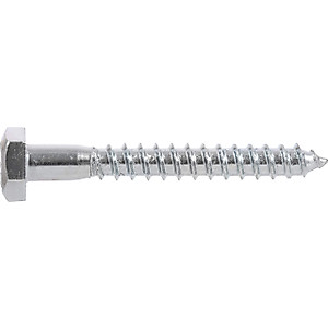The Hillman Group 230054 Hex Lag Screw, 5/16-Inch X 2-1/2-Inch, Zinc, 100-Pack