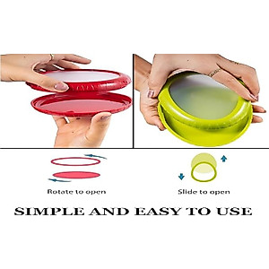 Generic Silicone Fruit Storage Containers For Fridge, Food Storage Containers Fruit And Vegetable Anti-Oxidation Storage Box Ideal For Garlic, Onions, Lemons, And Potatoes (Set Of 4)