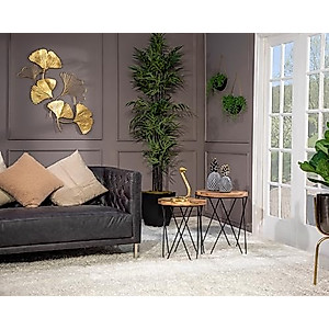 Sagebrook Home 10" Metal Snake Sculpture in Gold - Decorative Aluminum Statue for Creative Contemporary Home or Office Decor or Gift Idea