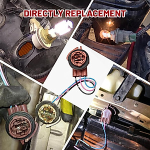 RED WOLF 3157 3156 Pre-Wired Harness Socket Adapter Pigtail Connector Plug Compatible with GM GMC Chevy Buick Cadillac 1997-2007 for Parking/Signal/Brake Light Female Adaptor Wiring Extension