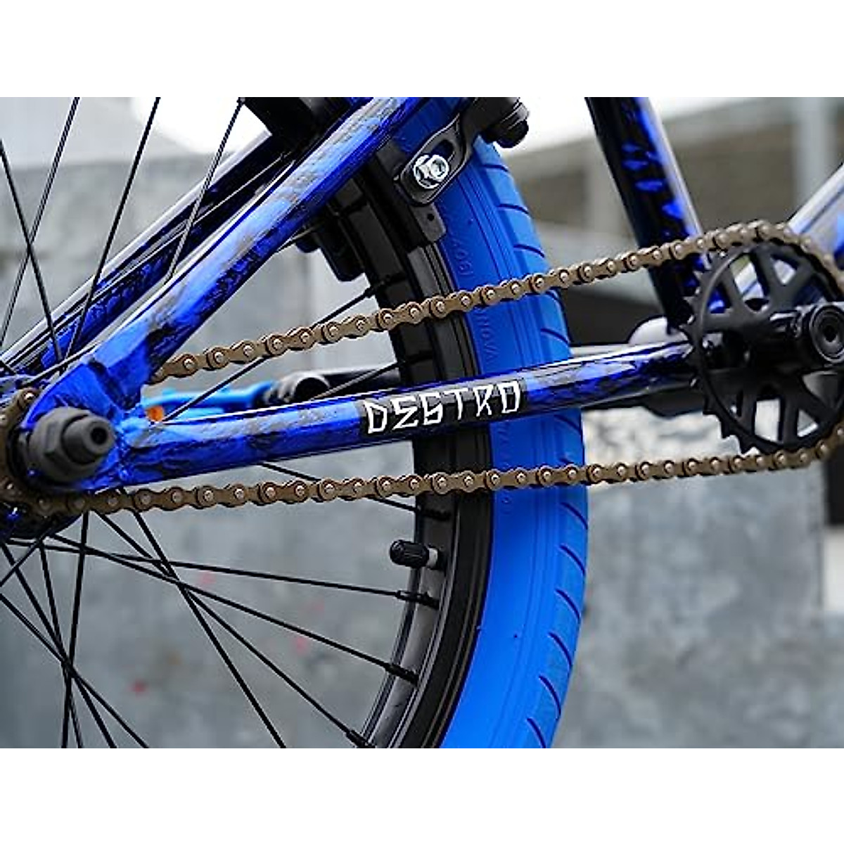 Elite BMX 18", 20" & 26" Model Freestyle Bike - 3 Piece Crank (20", Blue Demon)