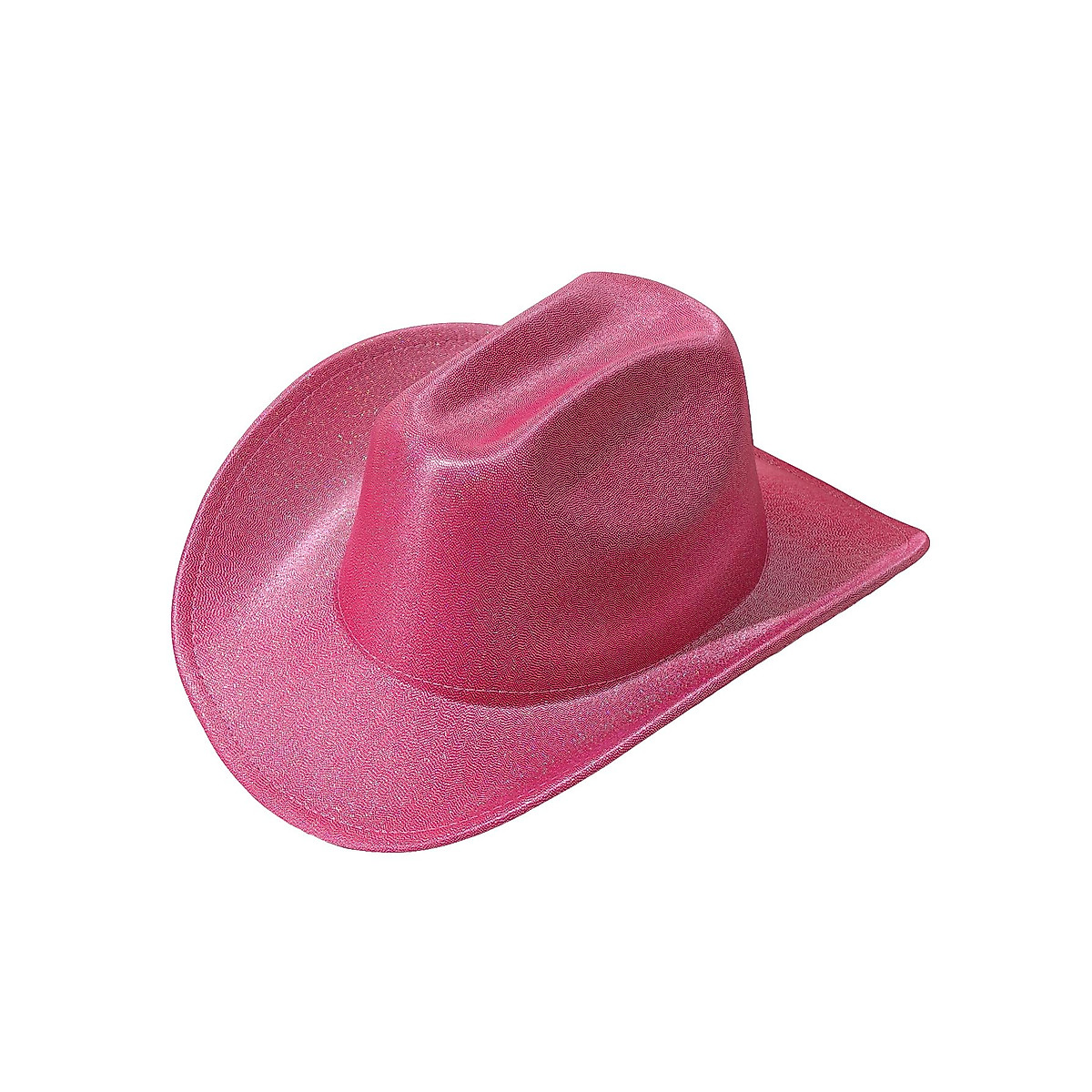 QWINEE Cowboy Hat for Adult Wide Brim Plain Western Cowgirl Hat Costume Boho Country Cowboy Hat for Women Men Hot Pink one-Size
