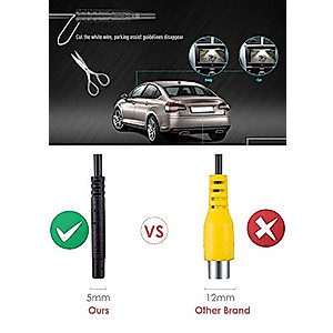 Backup Camera with Tailgate Handle for Universal Monitors (RCA),Rear View Reverse Parking Camera for MB C Class W205 CLA W117 2014-2016