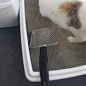 DS. DISTINCTIVE STYLE Cat Litter Scoop Deep Shovel Metal Sifter (Small Round Holes)