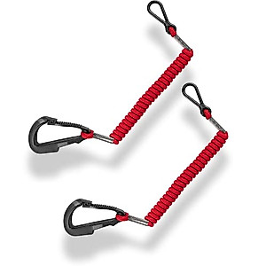 8M0092849 Boat Kill Switch Lanyard - [2 PCS] Boat Engine Emergency Stop Switch, Safety Lanyard Cord Tether for Mercury Mercruiser Outboard Motor Replacement 15920T54, 15920A54, 15920Q54, Red, 36 Inch