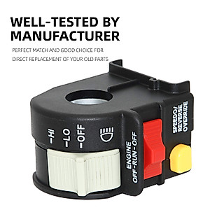Handlebar Headlight Switch Fit for Pola-riss Sports-Man 2001 2002 2003 2004 2005 Hi Lo Off for ATV Motorcycle Snowmobile or Watercraft Beam Light Kill Stop Switch Replaces 4010591 4010560 4010422