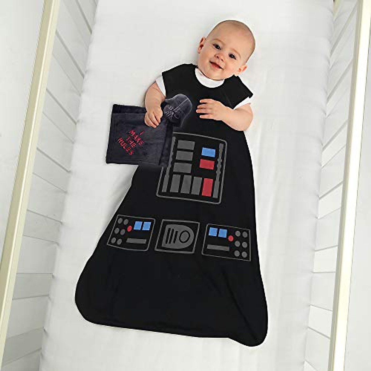 Lambs & Ivy Star Wars Darth Vader Wearable Blanket & Lovey Baby Gift Set - 2pc