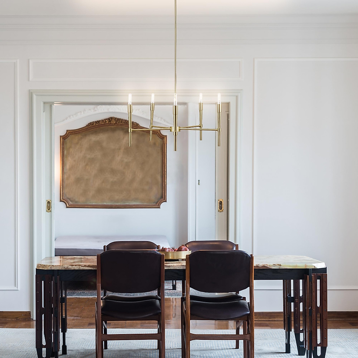 Globe Electric 80151 40W Vintage Edison Mini Tube Clear Glass Dimmable Incandescent Light Bulb 4-Pack, E12 Base, 210 Lumens, Edison Bulbs, Vintage Light Bulbs, E12 Light Bulb, Home Improvement