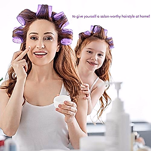 Hair Roller Jumbo Size sets Self Grip Salon Hair Curlers Large Hair Rollers 3 Inch 6 Size 24 Pack