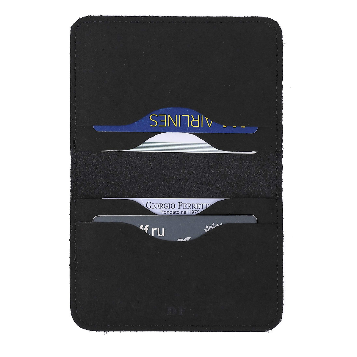 Giorgio Ferretti Genuine leather Bag for cards and documents black