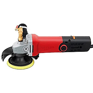 VEVOR Wet Buffer / Polisher, 6 Variable Speed 1100-5000 RPM Granite Polisher, Concrete Stone Buffing Machine with 4" & 5" Extra Diamond Polishing Pads, 7 Wet Grinding Discs for Granite Marble Stones