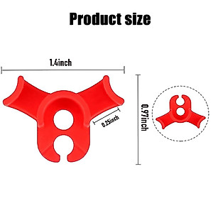 40 Pcs Low Stress Training Clips, 90 Degrees Plant Trainer Bud Plant Bender Plant Training Clips Bud Bender for Plant Gardening - White and Red