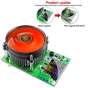 150W 4-Wire Electronic Load Tester 2.4 inch DC Tester APP Electronic Adjustment Constant Load Lithium Battery Capacity Monitor Discharge Charge Power Meter Supply Checker