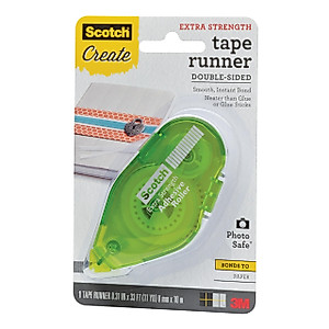 Scotch Tape Runner Extra Strength, .31 in x 11 yd (055-ES-CFT) , Green