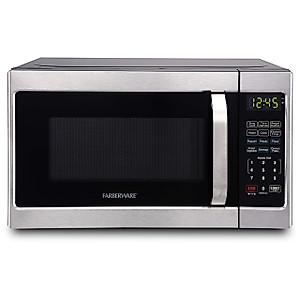 Euhomy Mini Fridge with Freezer, 3.2 Cu.Ft Compact Refrigerator with freezer, 2 Door Mini Fridge & Farberware Countertop Microwave 700 Watts, 0.7 cu ft - Microwave Oven With LED Lighting and Child