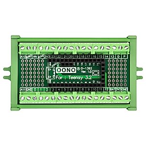 Terminal Block Breakout Board Module for Teensy 3.2, Screw Mount Version