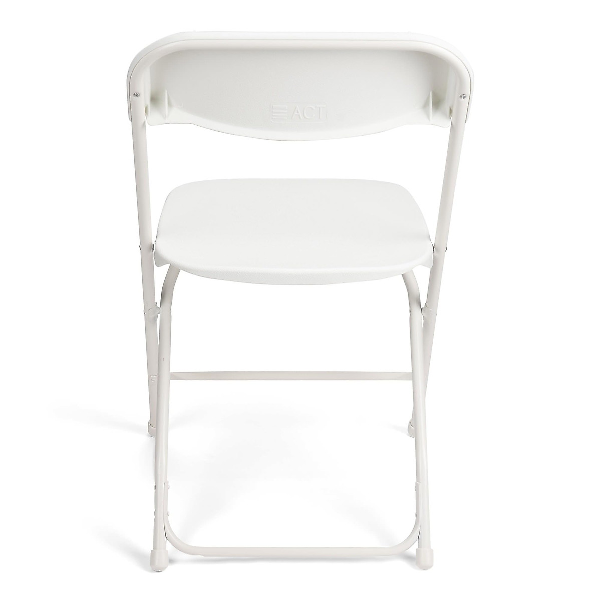 EventStable TitanPRO White Plastic Folding Chair - Lightweight Foldable Outdoor Chair - Durable Patio Chairs - Chairs Set for Parties Banquet Events - 100 Pack