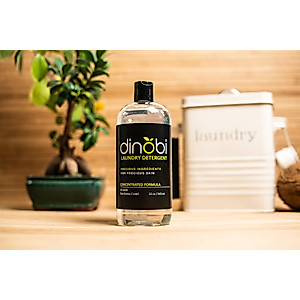 Ultra Sensitive Laundry Detergent w/ Lavender for Baby or Adult - Earth Friendly, Sensitive Skin, Sulfate-Free, Plant Based - by Dinobi | 32 Ounce | Environmentally Friendly, Hypoallergenic and Skin Safe, Vegan, and Safe for HE Washers!