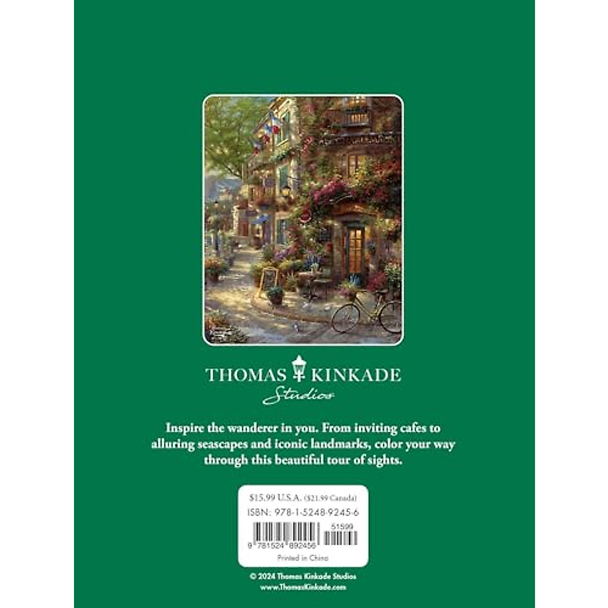 Thomas Kinkade Studios Inspired Destinations: A Coloring Book for Travelers
