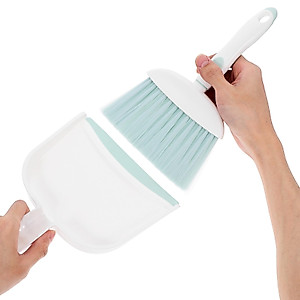 Cabilock Set Mini Broom Dustpan Tabletop Broom Hand Broom Small Table Broom Small Broom and Dustpan Keyboard Broom Brush Mini Cleaning Broom Brooms Whisk Broom Small Plastic Green