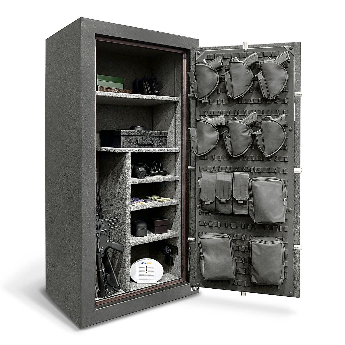 Stealth Essential Gun Safe EGS28 Special Edition FLAG Safe 28 Gun Capacity with 30 Minute Fire Protection California DOJ Approved Black