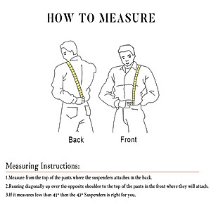 Grade Code Mens Suspenders and Bow Tie Set Adjustable Elastic Clip On Suspenders for Wedding (Brown)…