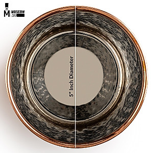 Moscow-Mix Kitchen Utensil Holder Caddy - Kitchen Utensils Accessories Tools Cutlery Spoon Set Holder Organizer Caddy - Copper Plated Stainless Steel Hand Hammered Caddy