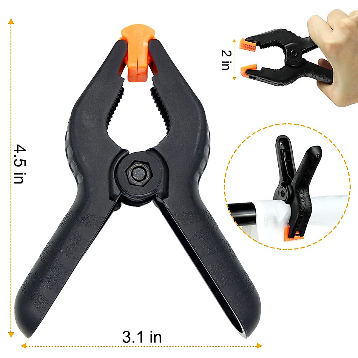 Lidlife Backdrop Stand,6.5 x 10ft Adjustable Photography Background Support System Kit,Background Stand with 4 Spring Clamps and Sand Bag,Carry Bag for Photo Video