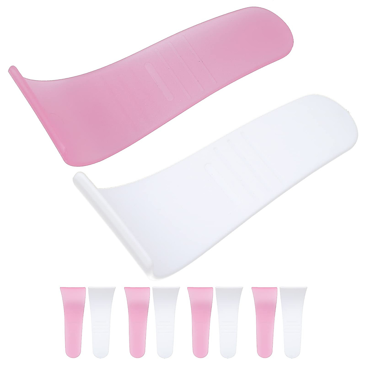 Sonew 10pcs Hair Wax Cleansing Spatulas Depilatory Cream Scraper Board Home Salon Use Facial Mask Applicator Scraper Beauty Tools