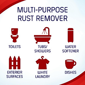 Iron OUT Powder Rust Stain Remover, Remove and Prevent Rust Stains in Bathrooms, Kitchens, Appliances, Laundry, and Outdoors, white, 4.75 lbs.