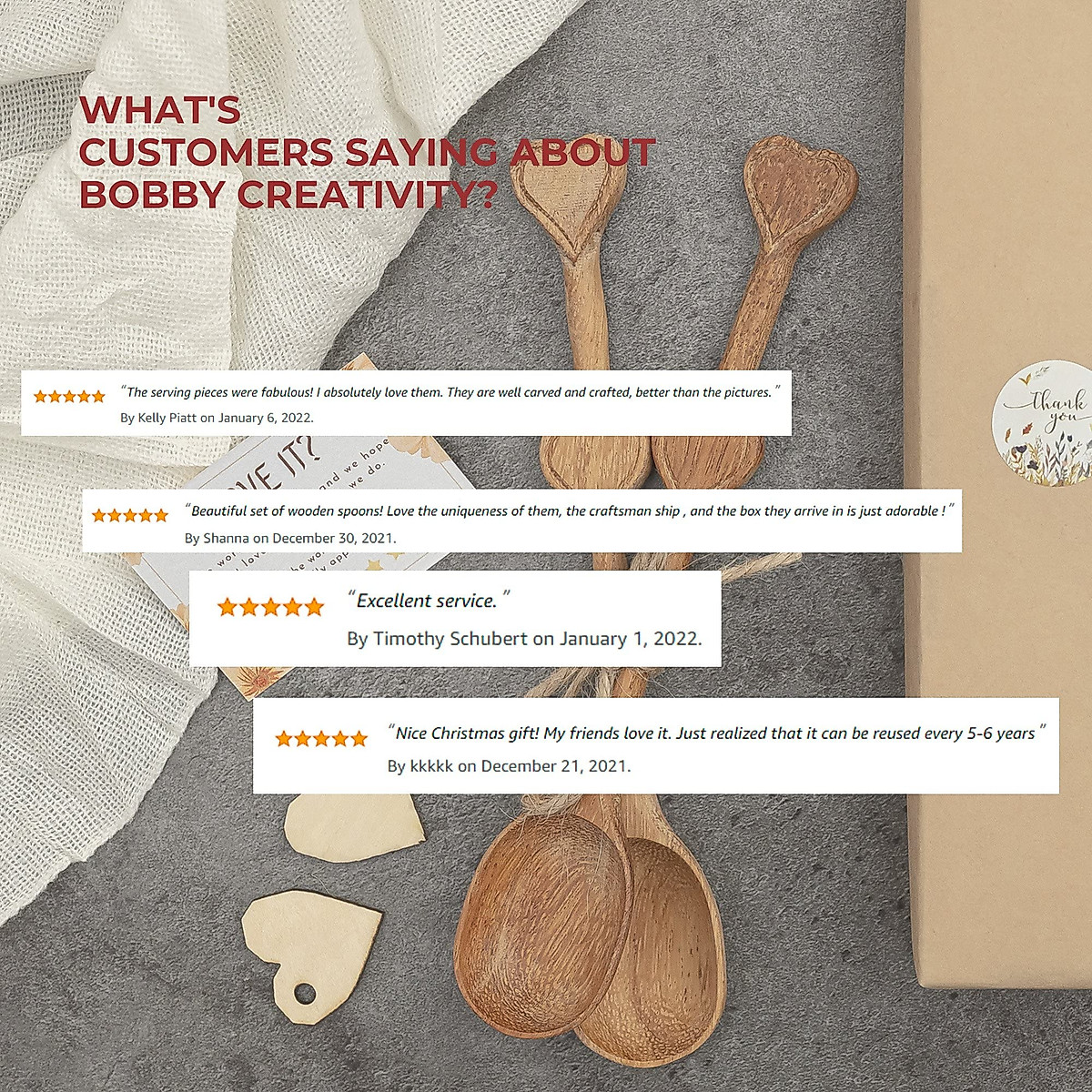 Wooden Soup Spoons with Heart Box, Girl Easter Gifts, Mens Easter Gifts, Set of 2 pc Small Heart Shaped Serving Spoons, Handmade Gifts, Engagement Gifts for Couples