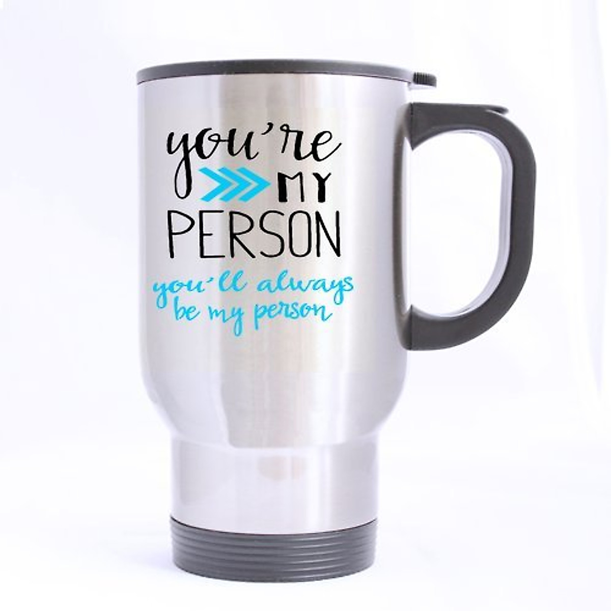 SCSF You're My Person Travel Coffee Mug Stainless Steel Travel Tea Cup 14 Ounce