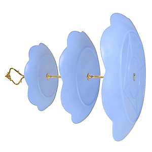 3 Tier Plastic Cupcake Stand Dessert Cupcake Stand Cakes Fruit Candy Display Tower for Wedding, Birthday Party, Tea Party and Baby Shower (Blue, 2)