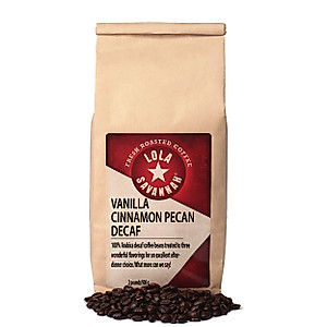 Lola Savannah Texas Pecan Maple Nut and Vanilla Cinnamon Bundle Whole Bean Decaf Coffee, 2lb, 1 Pack