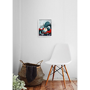 8x10 Scandinavian Art Print Fantasy Yeti Print Miyazaki Anime Design Whimsical Folk Travel Forest Nature Wildlife Illustrated Animal Print Nordic Art Print Studio Ghibli Design Kids Bedroom Home Decor